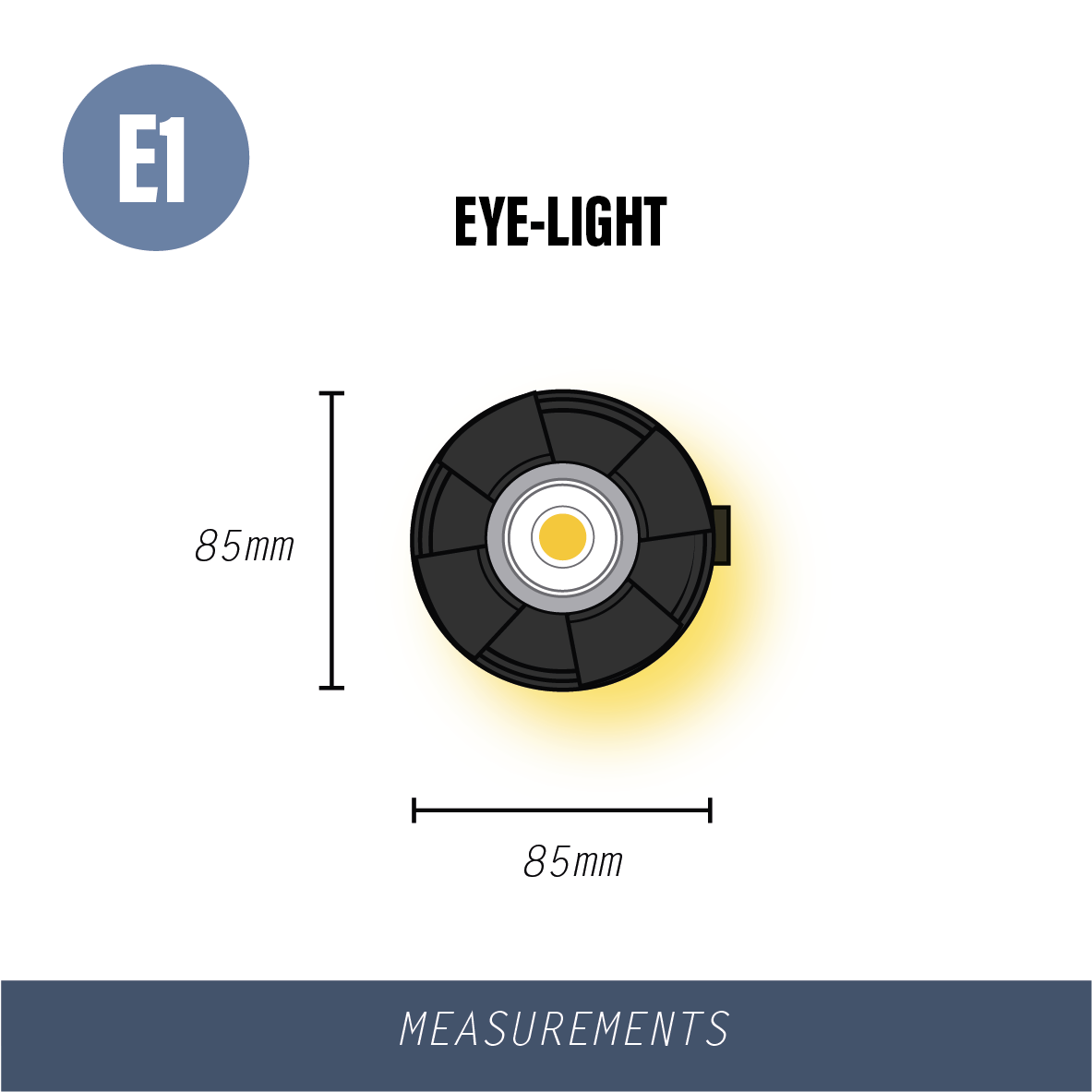 E1-EYE-LIGHT | High-Intensity Illumination GloForce E1 Eye-Light